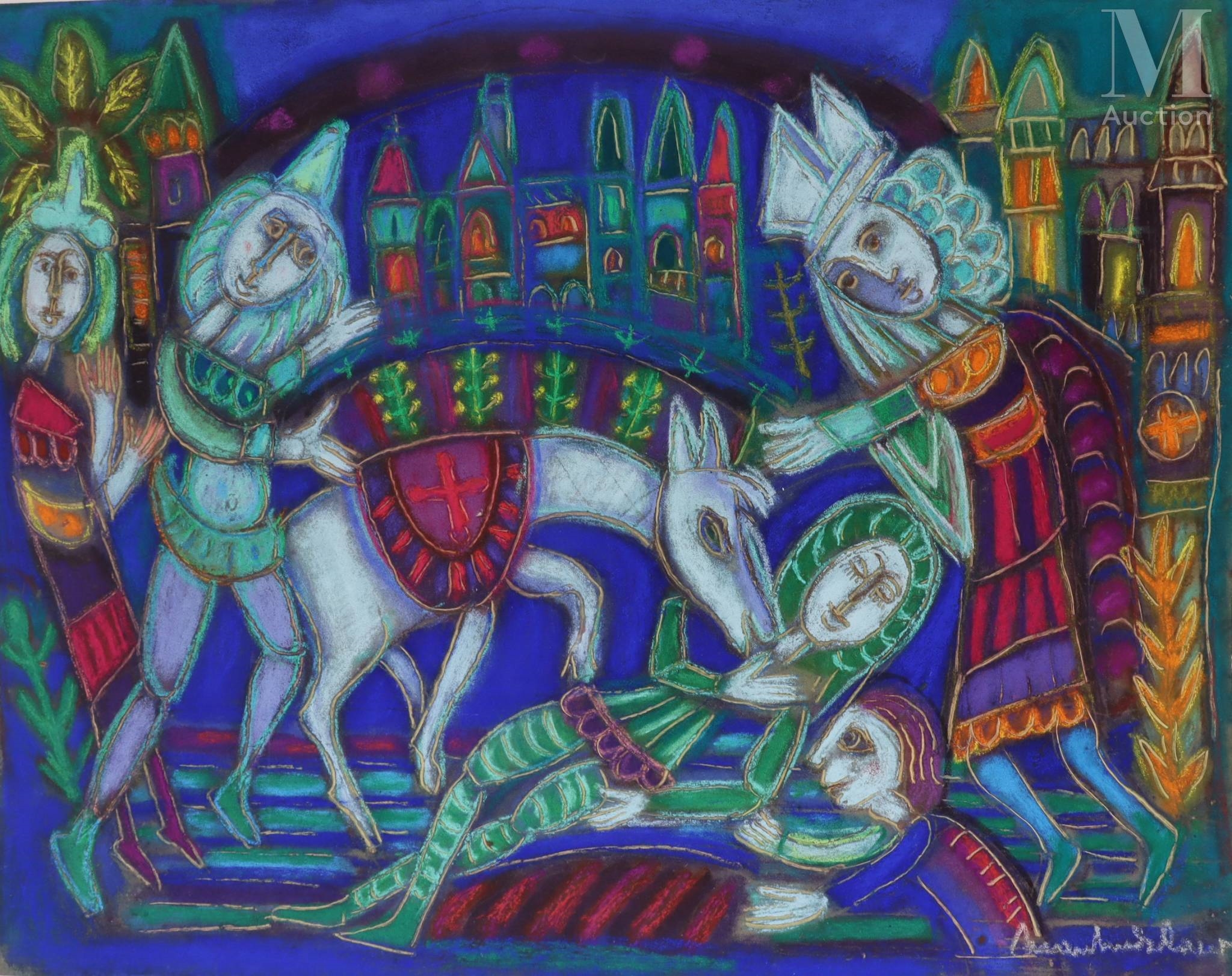 Louis Marchand des Raux | Les deux mariés | MutualArt