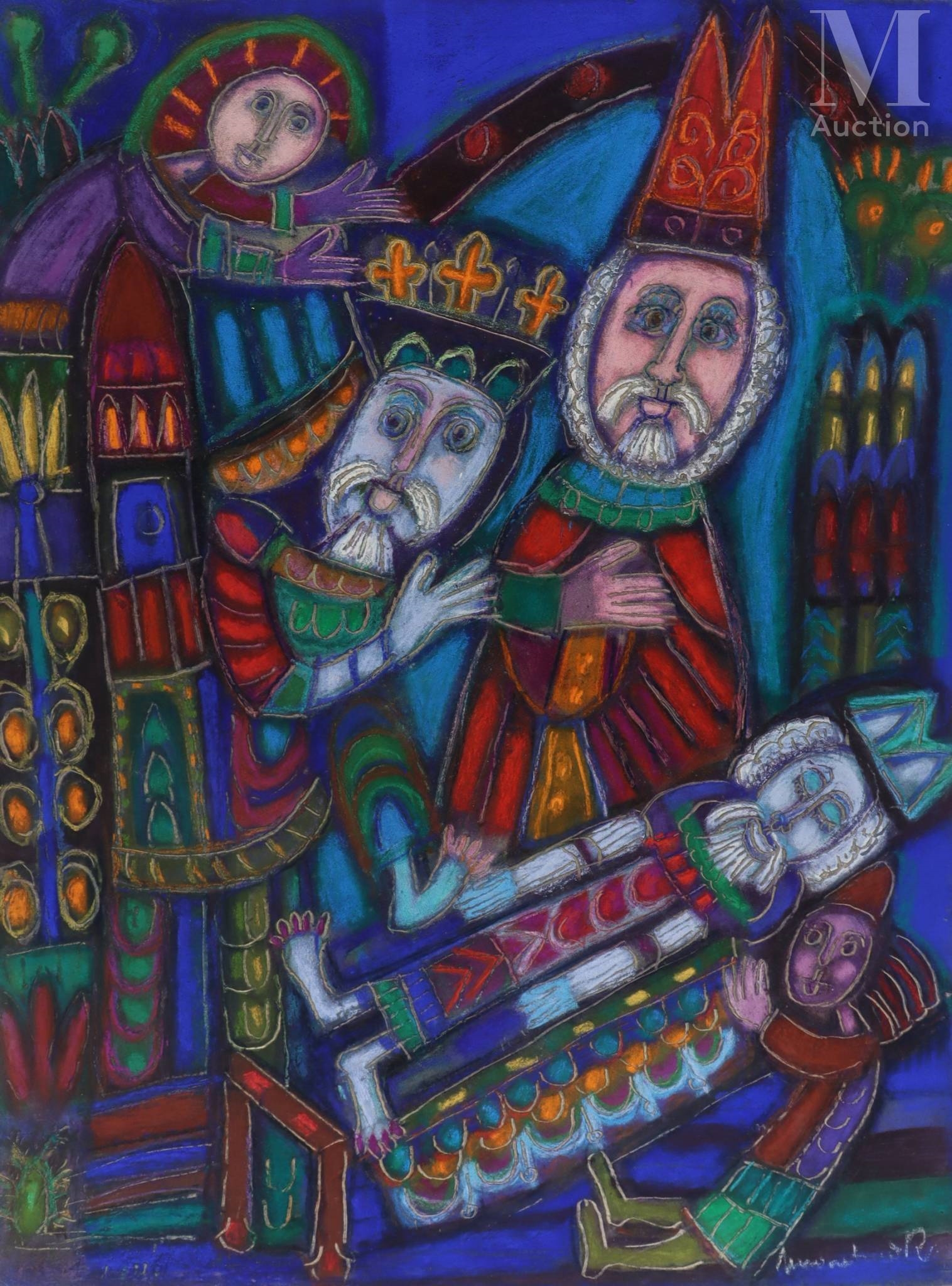 Louis Marchand des Raux | La mort de Saint-Grégoire, évêque de Tours ...