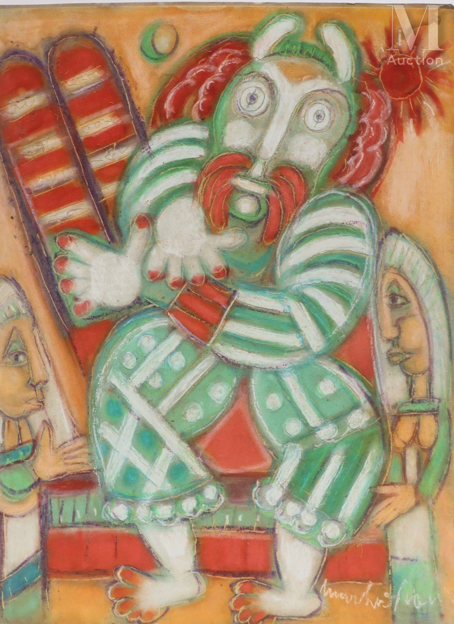 Louis Marchand des Raux | Moïse portant les tables de la Loi | MutualArt