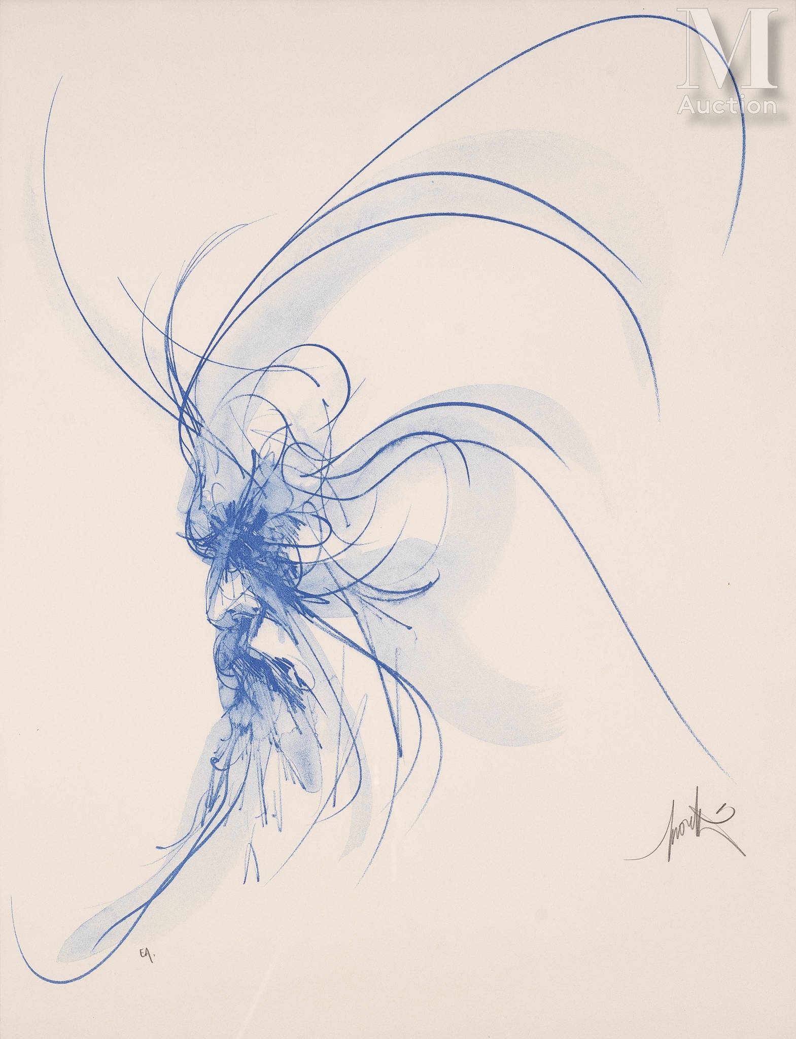 Raymond Moretti | Moïse bleu | MutualArt