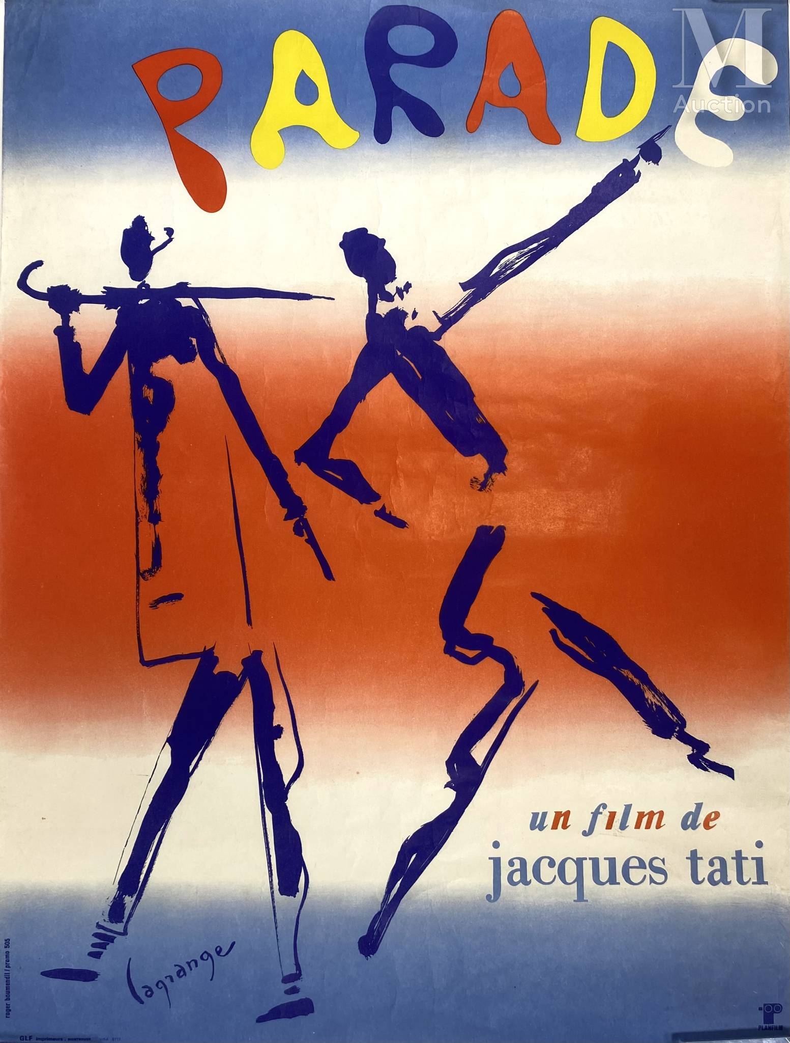 Jacques Lagrange | Parade Film de Jacques Tati (1974) | MutualArt