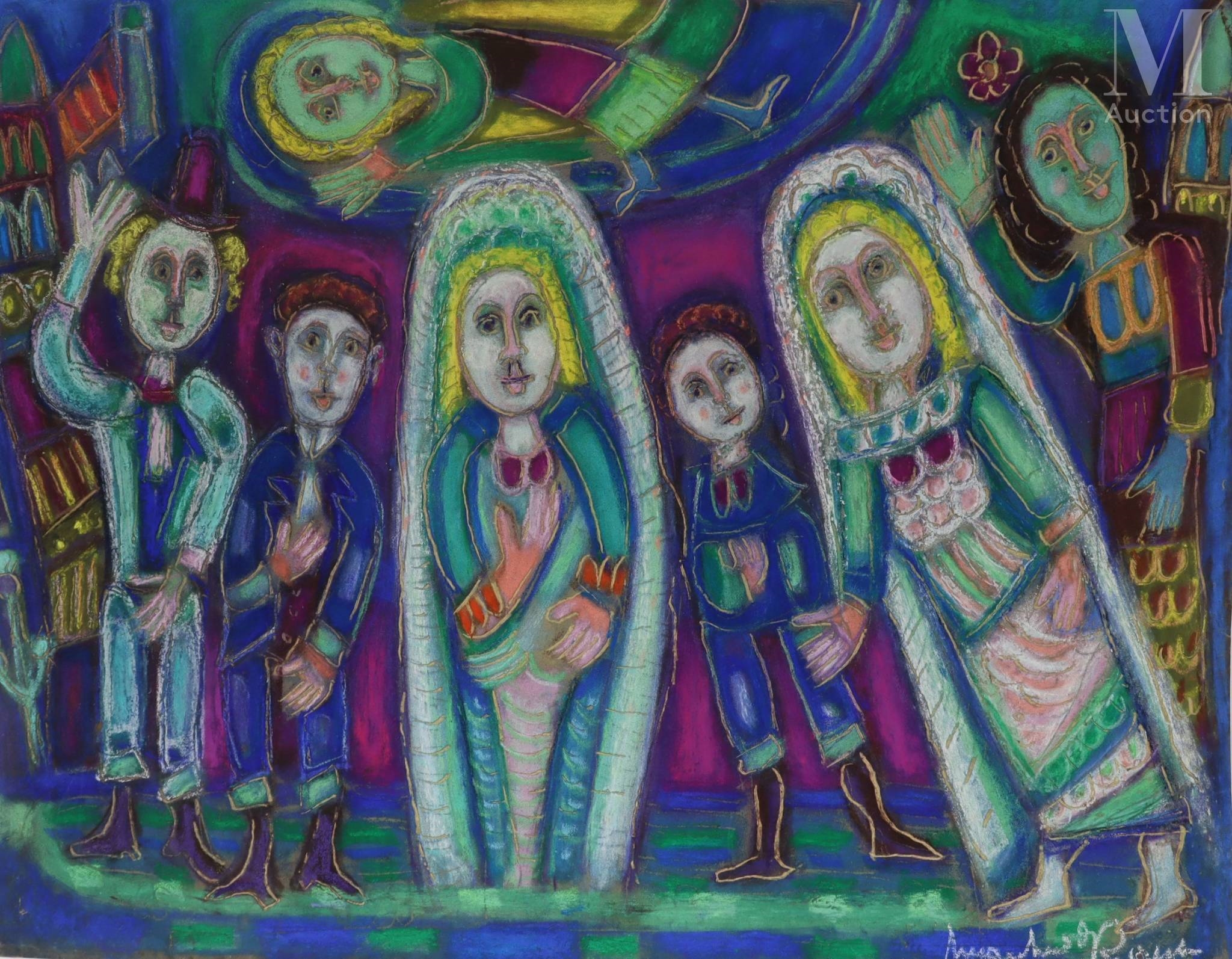 Louis Marchand des Raux | Les deux mariés | MutualArt