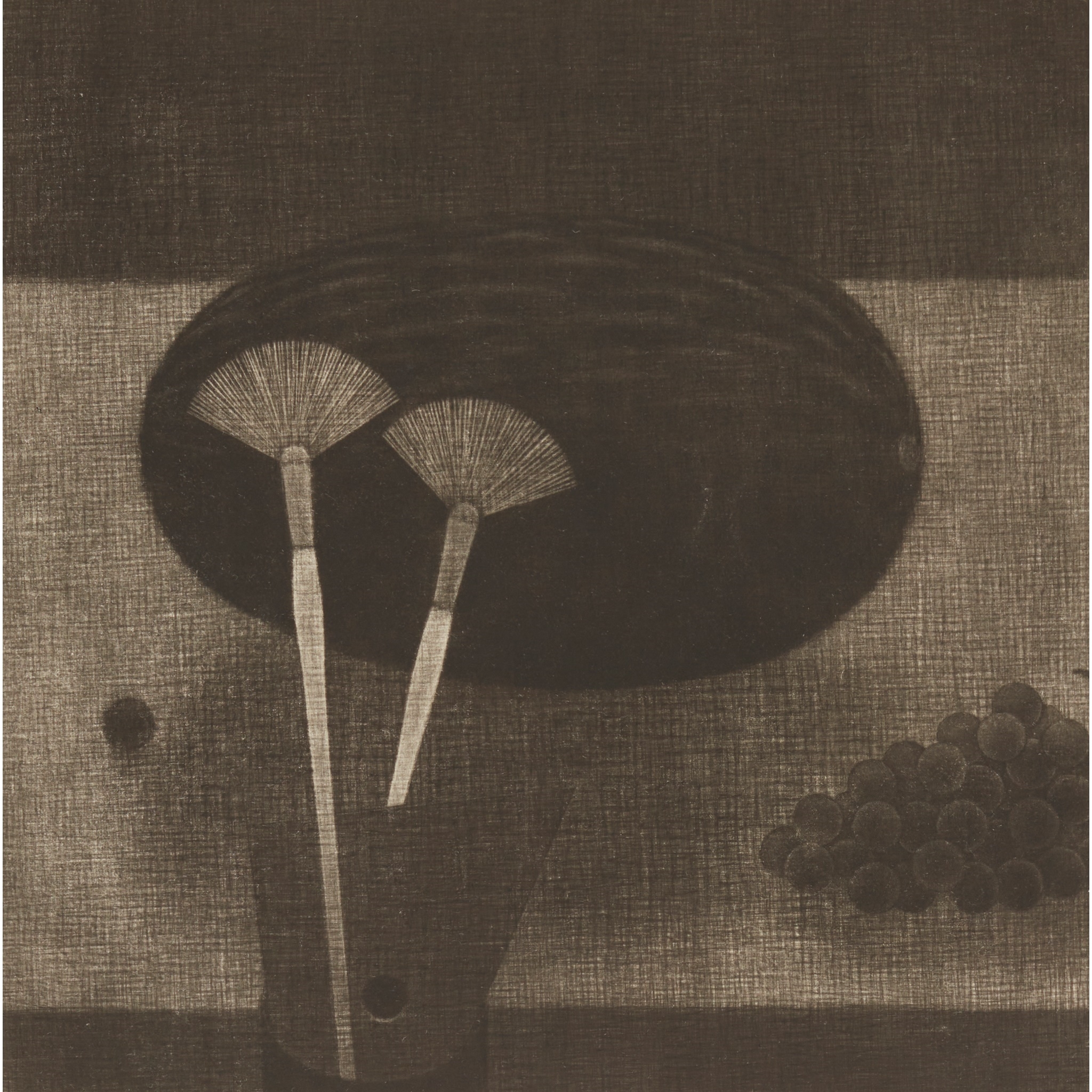 Yozo Hamaguchi | BRUSHES AND MELON - 1955 (1955) | MutualArt