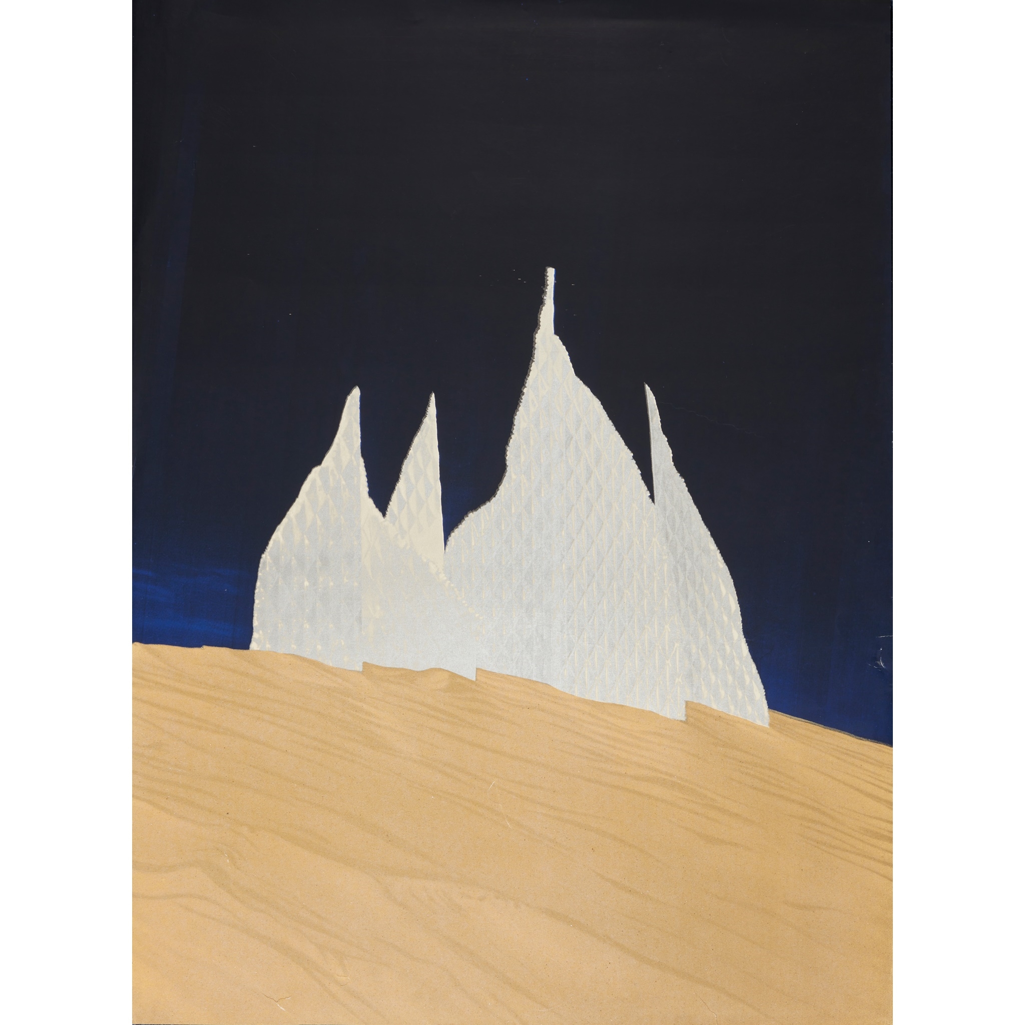 Heinz Mack | LICHTSKULPTUR IN DER WÜSTE - 1973 (1973) | MutualArt