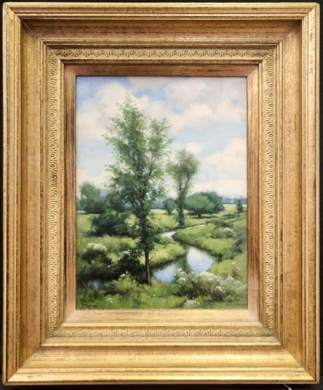 Frederik E. Grue | Creek in Landscape (1994) | MutualArt