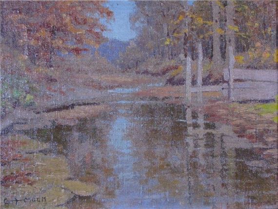 George Andrew Mock | Autumn Pond | MutualArt