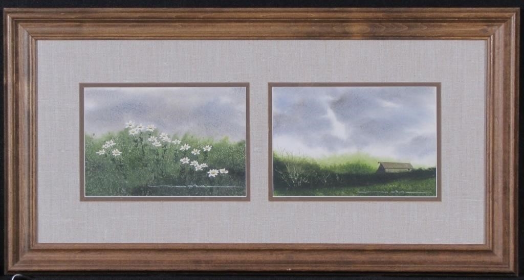 Rob O'Dell | Flowers and Barn | MutualArt