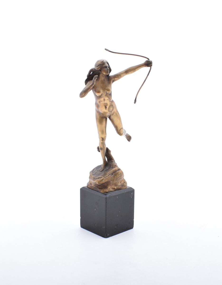 Karl Kowalczewski | Small sculpture of a female archer | MutualArt