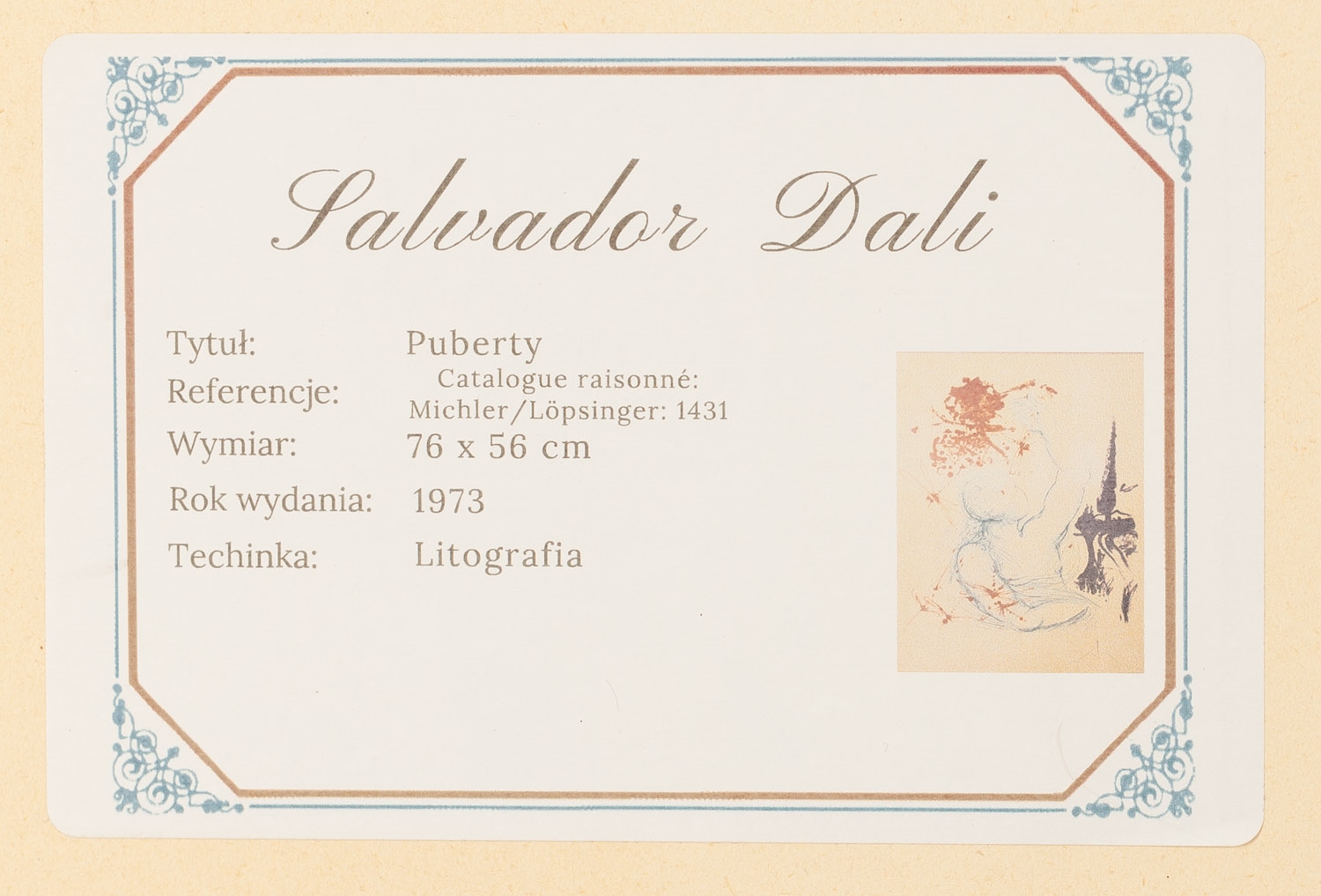 Salvador Dalí | Maturity (1972) | MutualArt