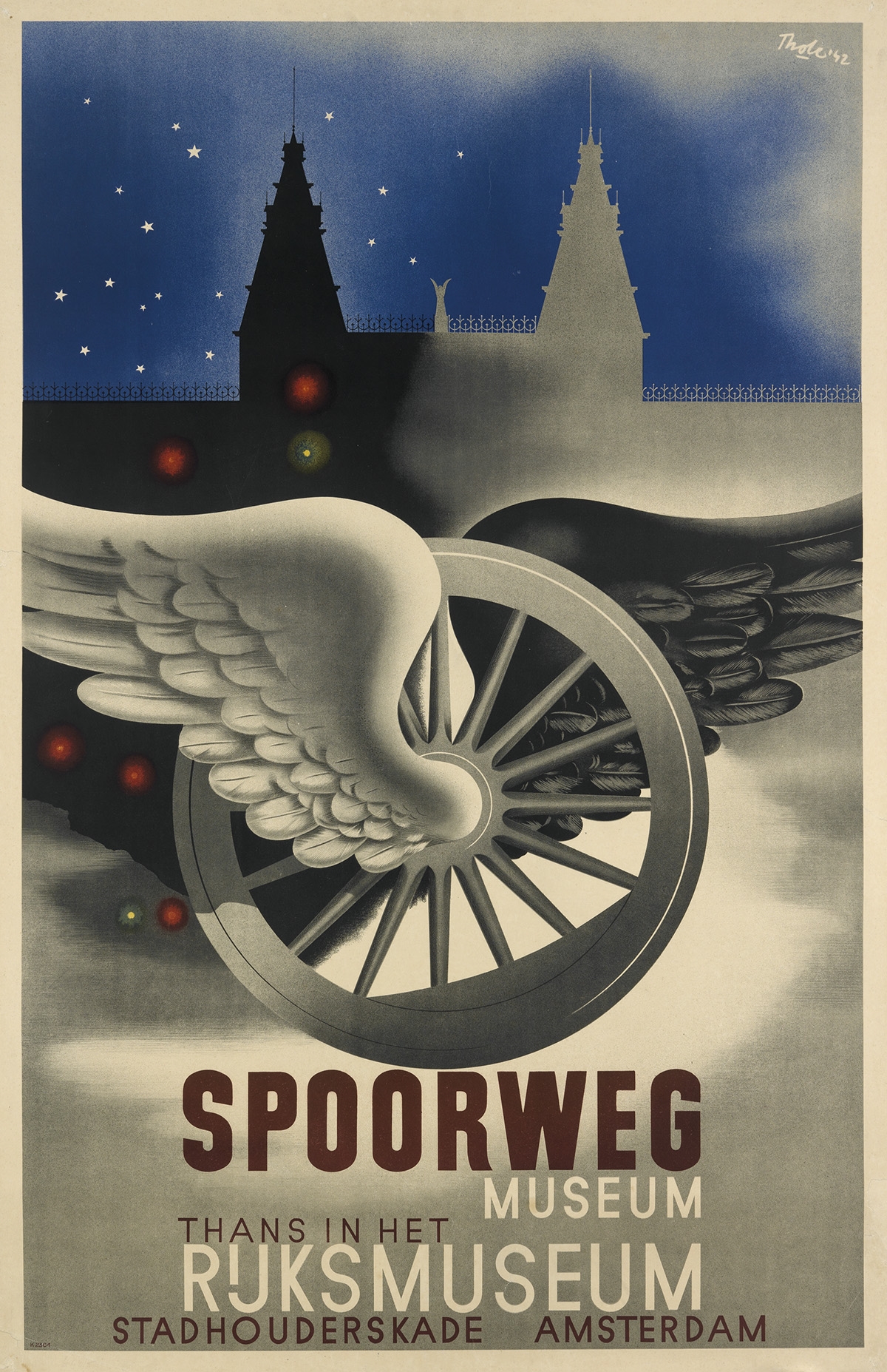Karel Thole | SPOORWEG MUSEUM / RIJKSMUSEUM. (1942) | MutualArt