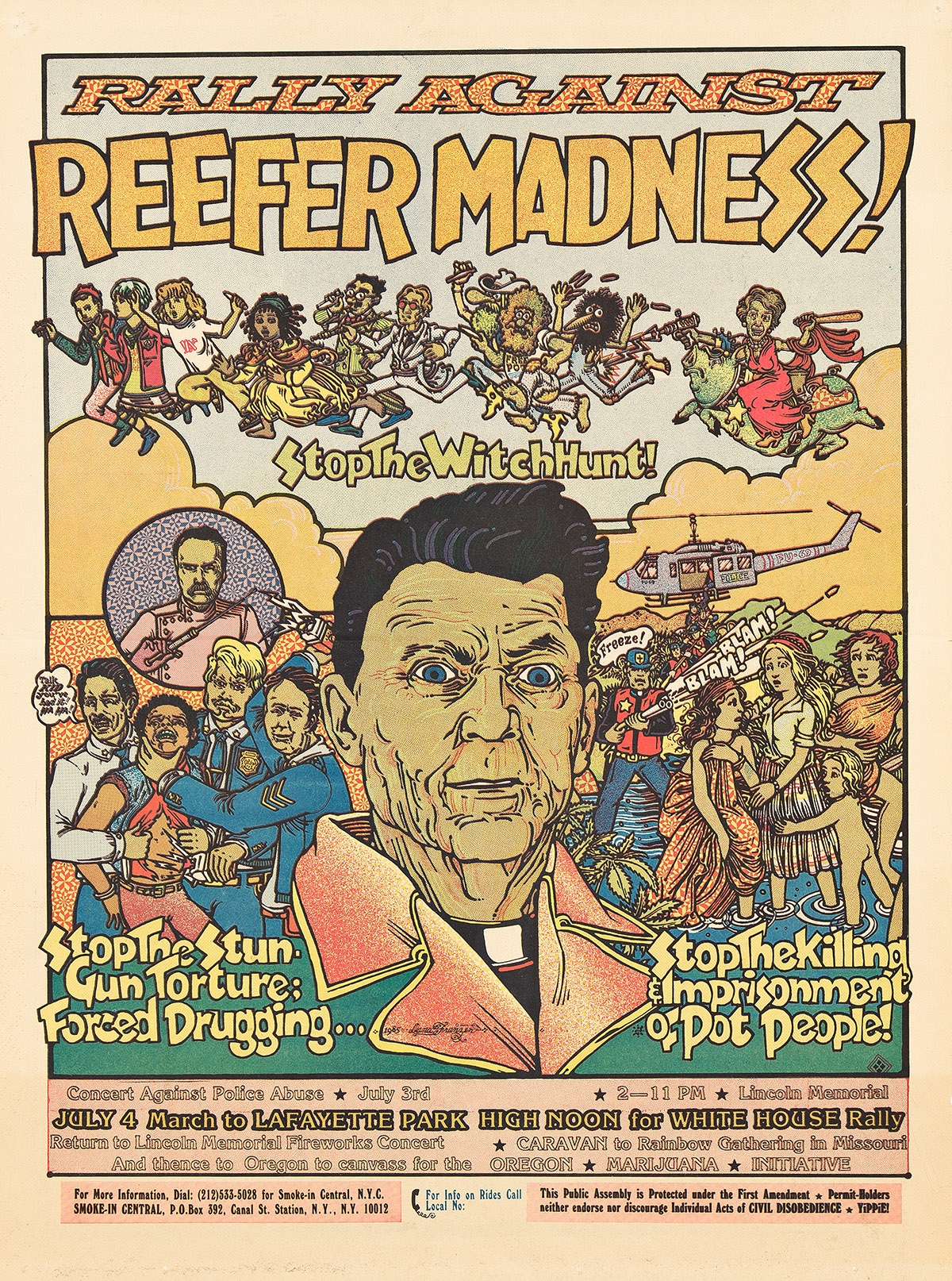 Dana Franzen | [WHITE HOUSE SMOKE IN '82] & [RALLY AGAINST REEFER ...