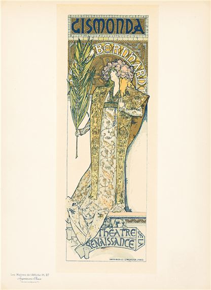 Alphonse Mucha | GISMONDA. (1896) | MutualArt