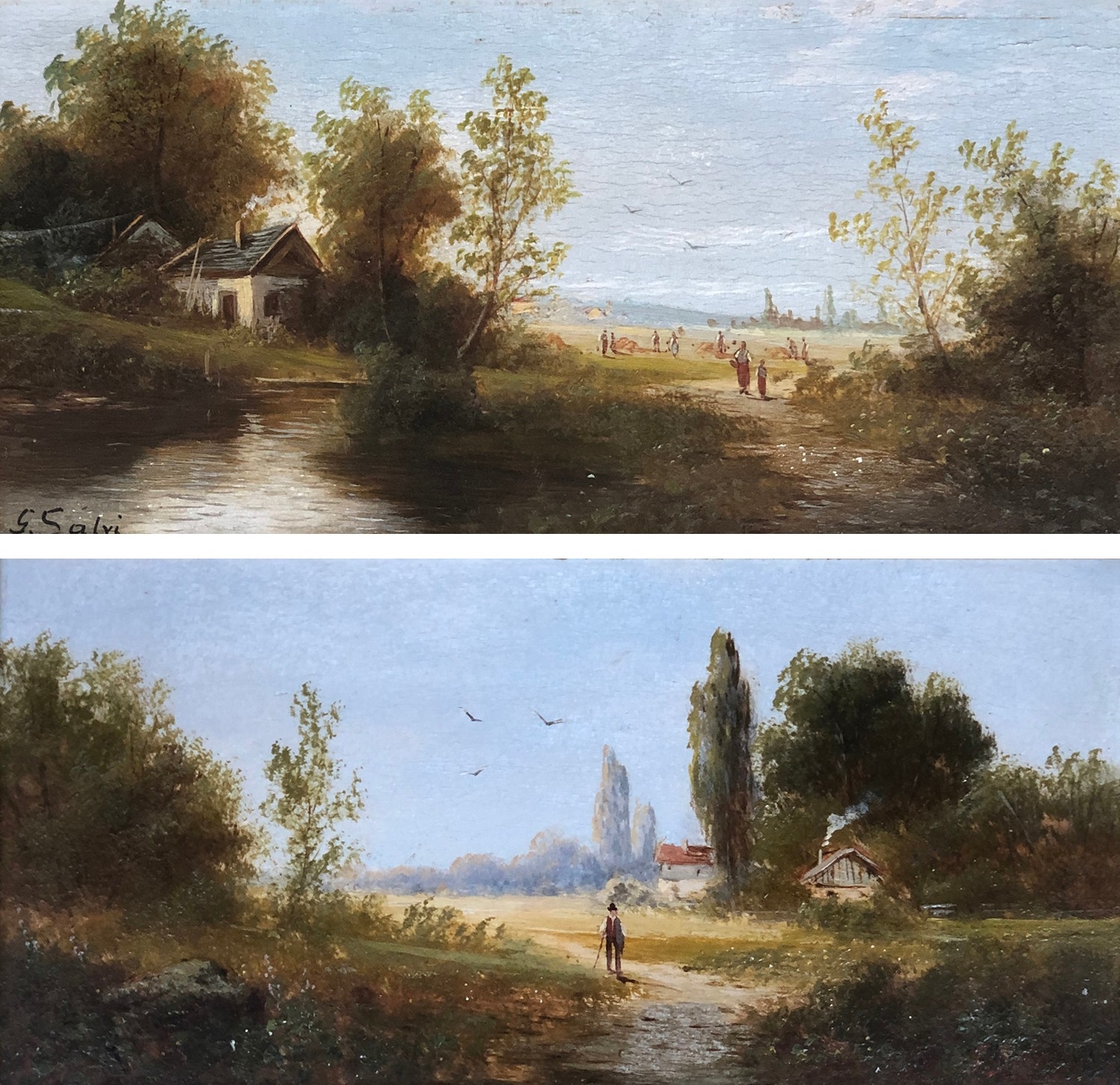 G. Salvi | Landscape with figures | MutualArt