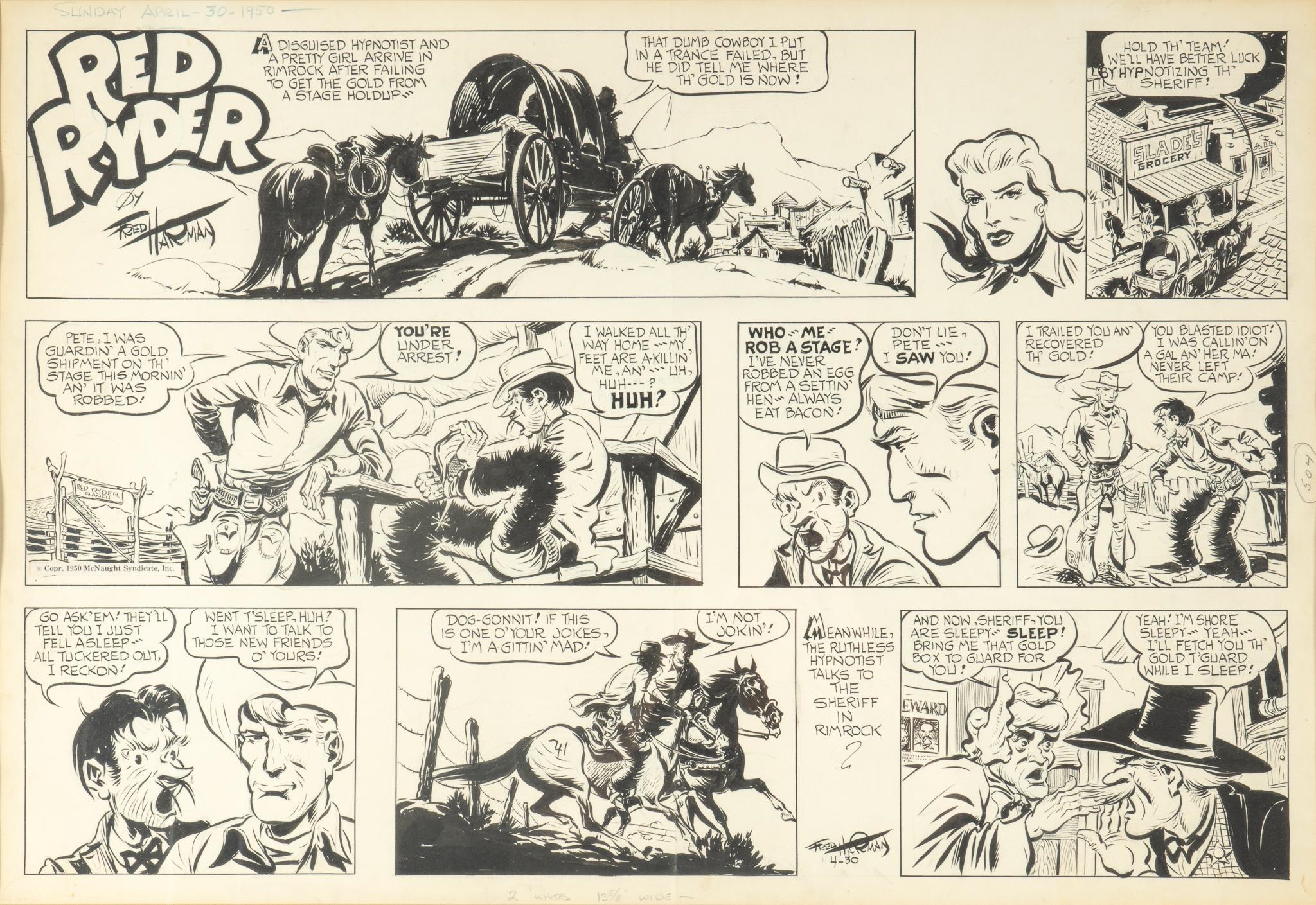 Fred Harman | Red Ryder Cartoons | MutualArt