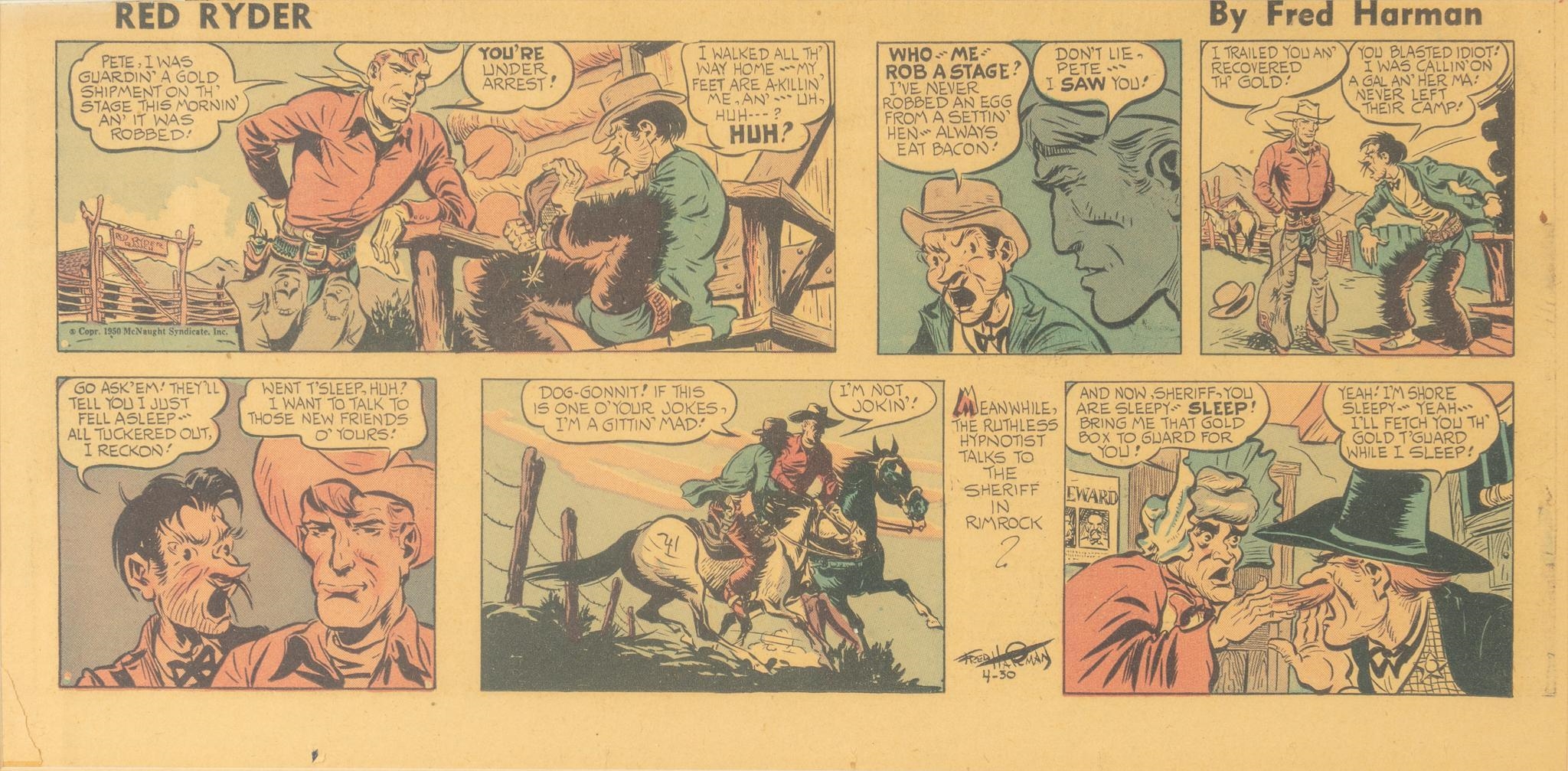 Fred Harman | Red Ryder Cartoons | MutualArt