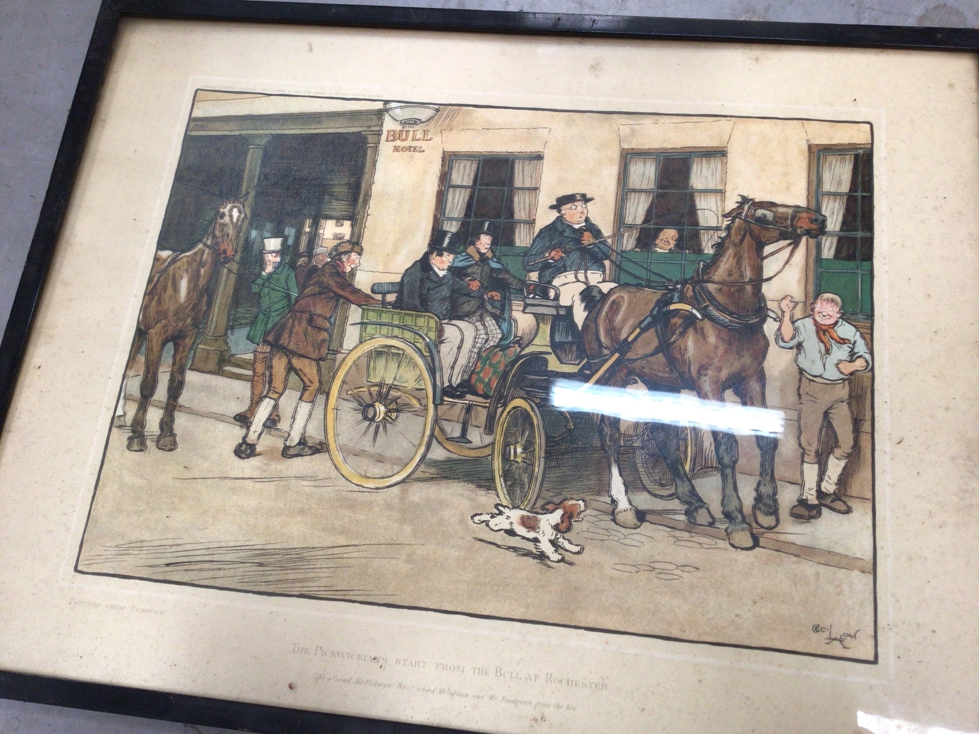 Cecil Aldin | Set of seven Cecil Aldin prints from the Pickwick series ...