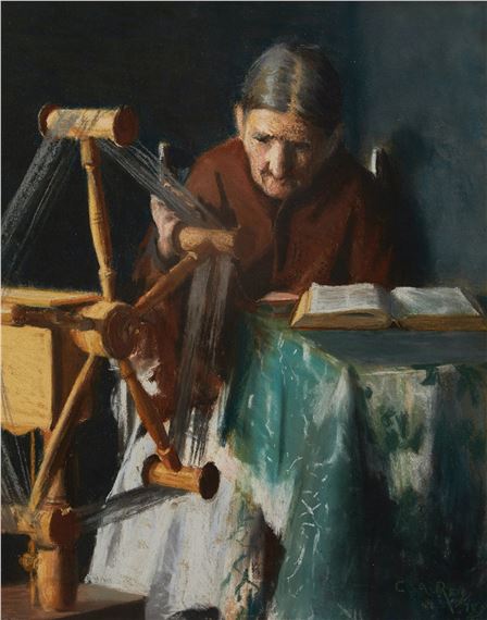 George A. Reid | Tangled Thread (1878) | MutualArt