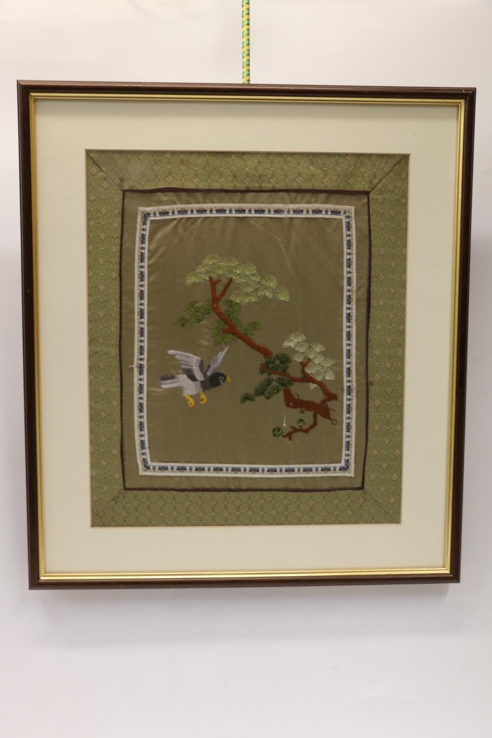 Chinese School | Group of seven Chinese embroidered panels. | MutualArt