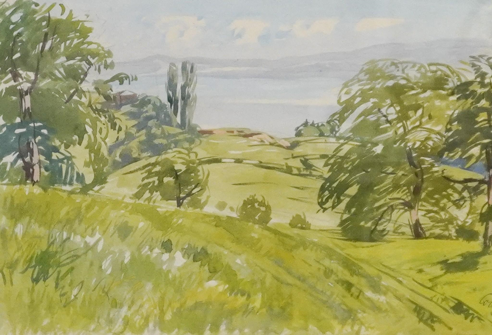 Walter Conz | Sunny Hillside Landscape | MutualArt