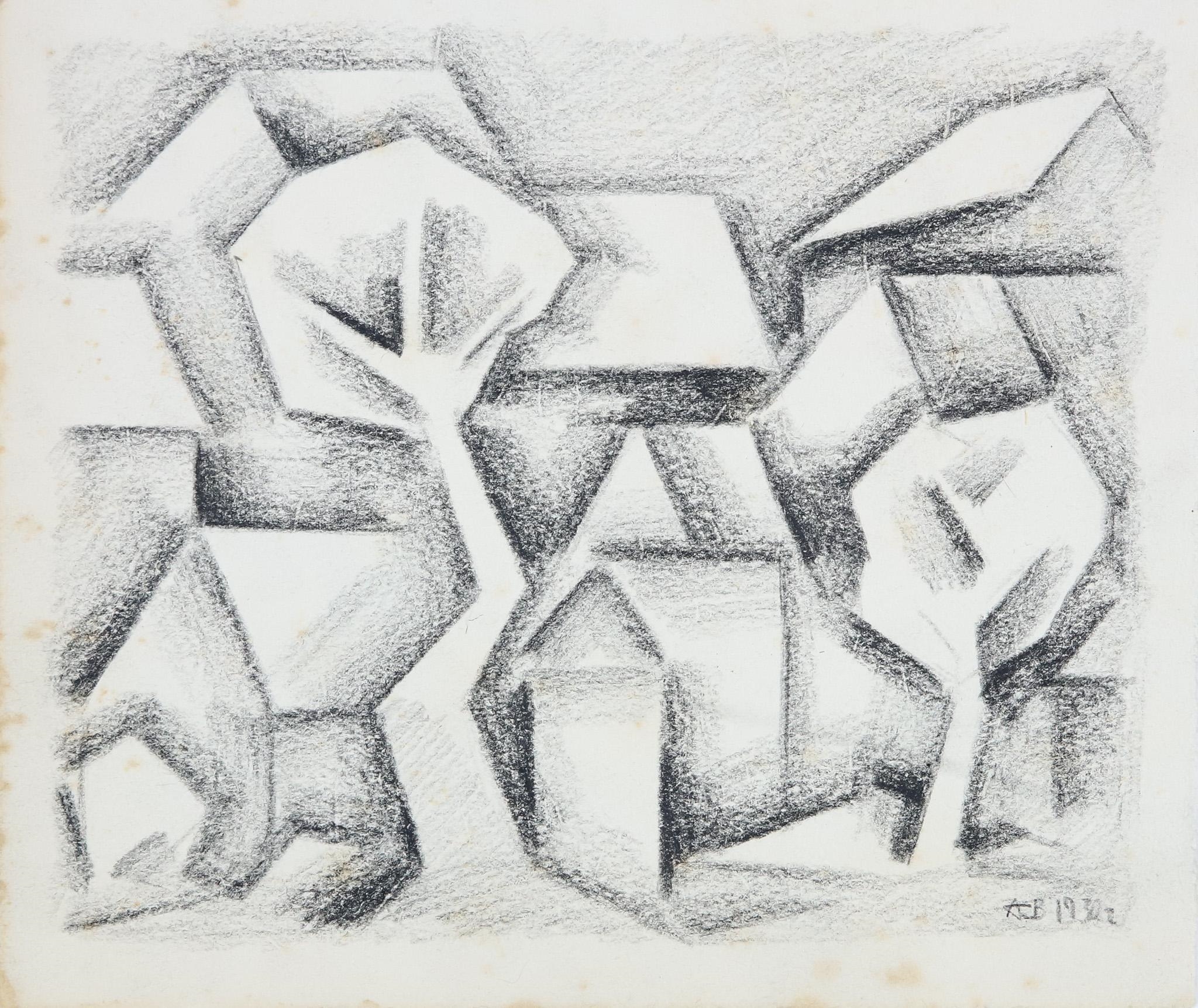 Alexander Vesnin | Landscape composition (1930) | MutualArt