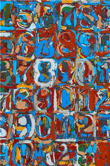 Jasper Johns | Numbers in Color (1974) | MutualArt