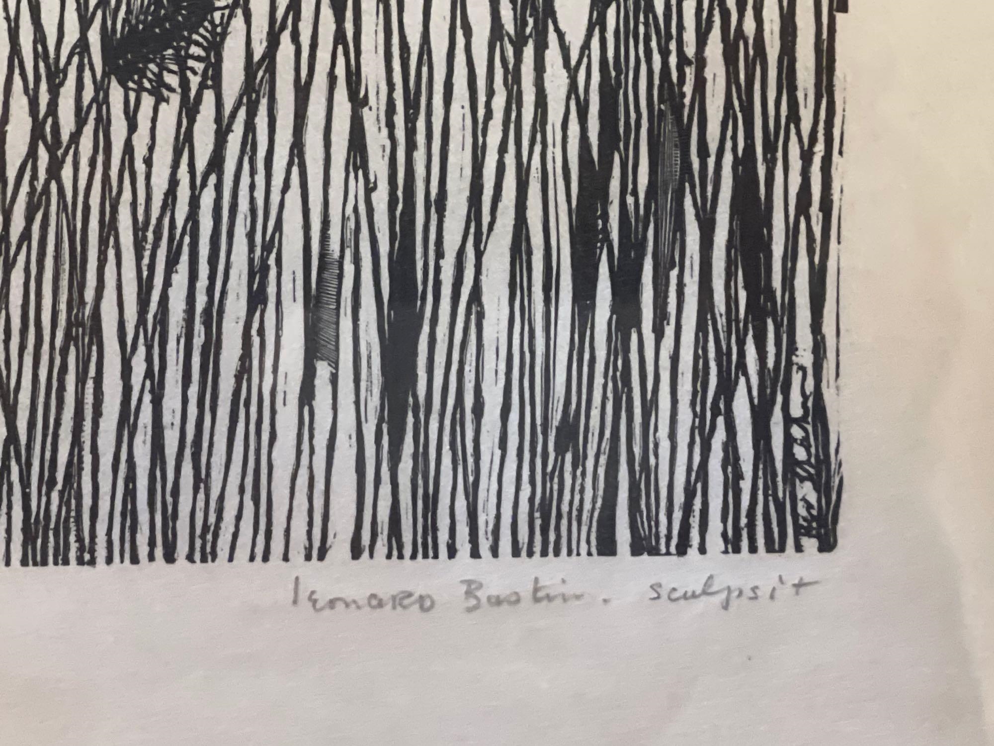 Leonard Baskin | Leonard Baskin and Ben Shahn Signed Lithograph | MutualArt