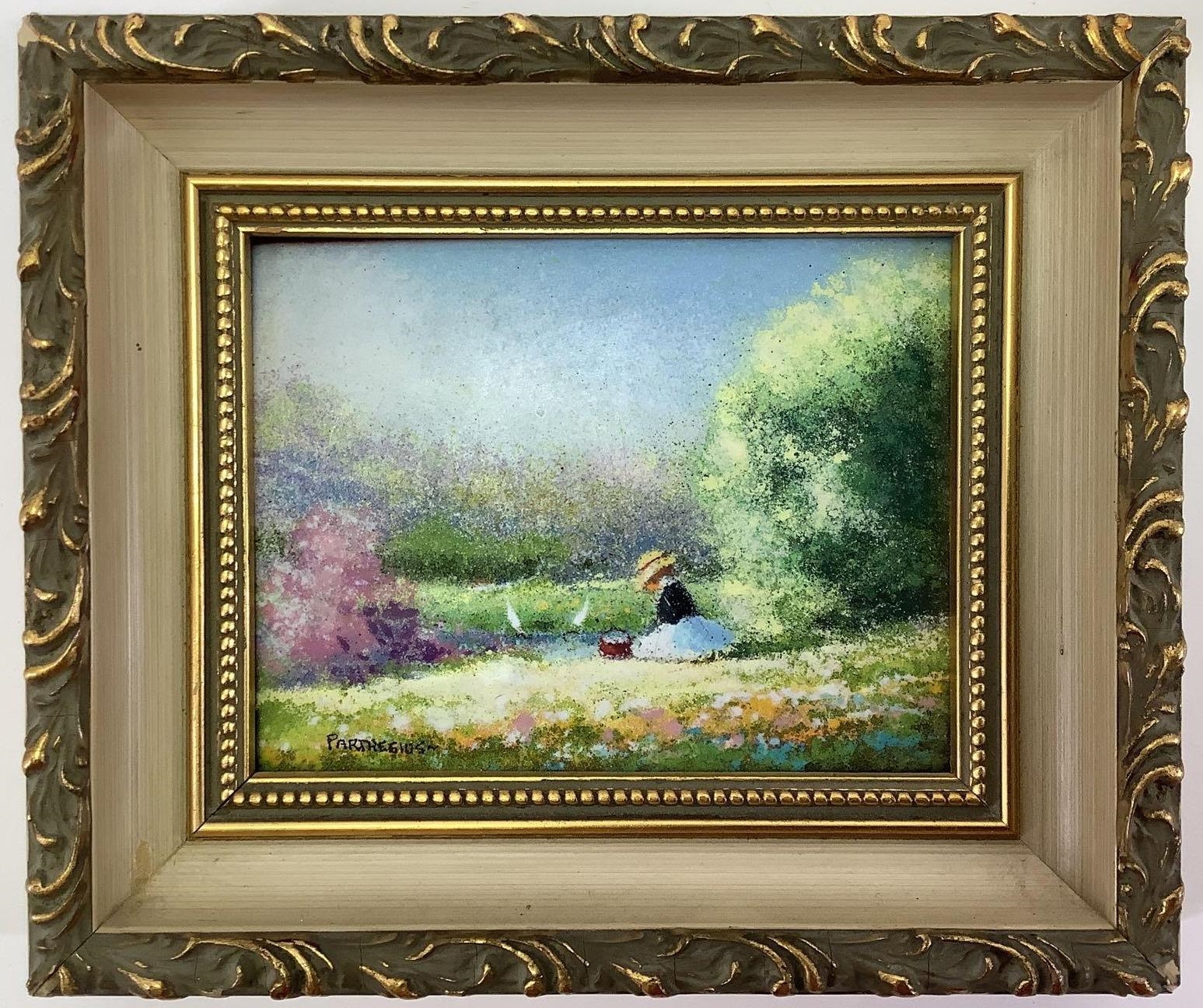 Charles Parthesius | Young children next to a pond | MutualArt