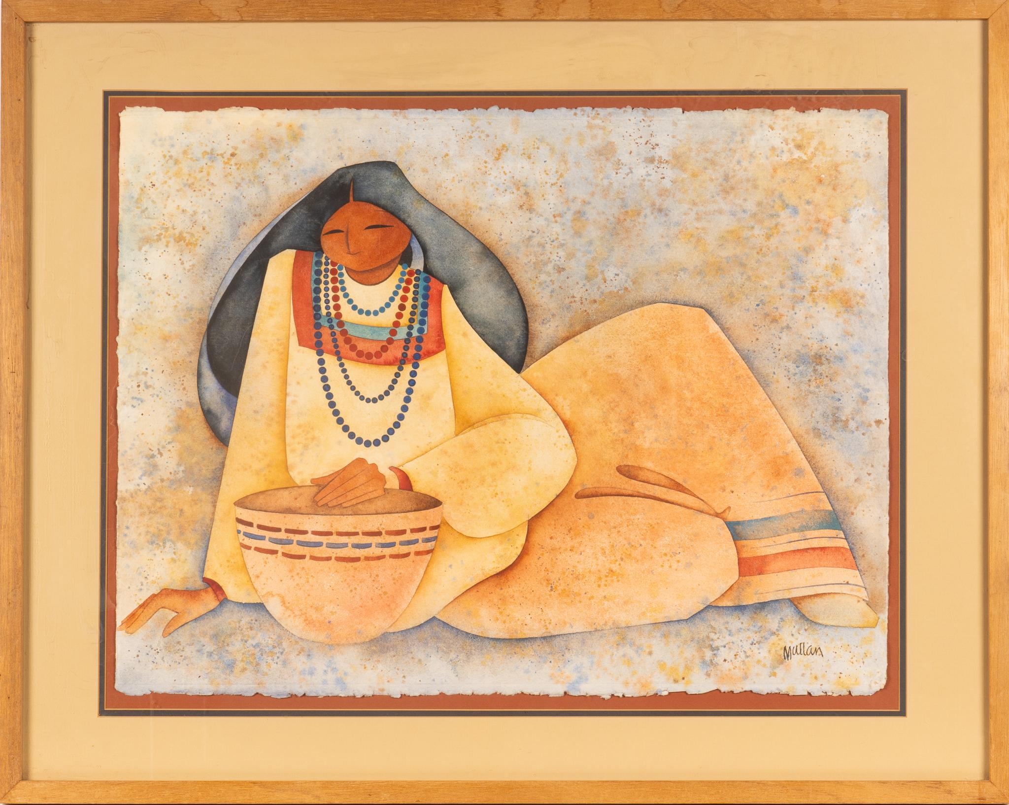 G. E. Mullan | Reclining Southwestern Woman | MutualArt