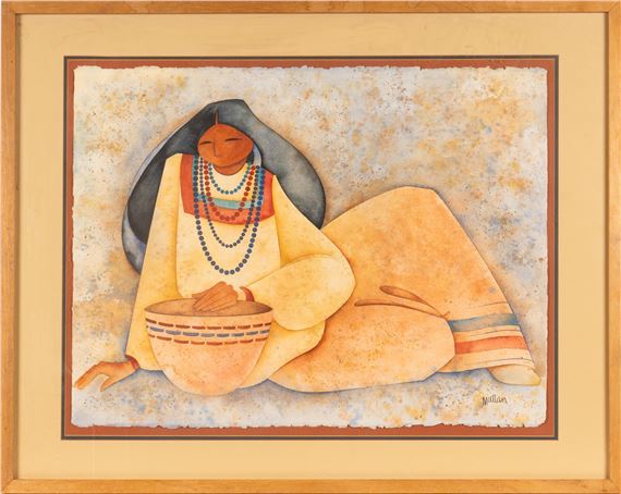G. E. Mullan | Reclining Southwestern Woman | MutualArt