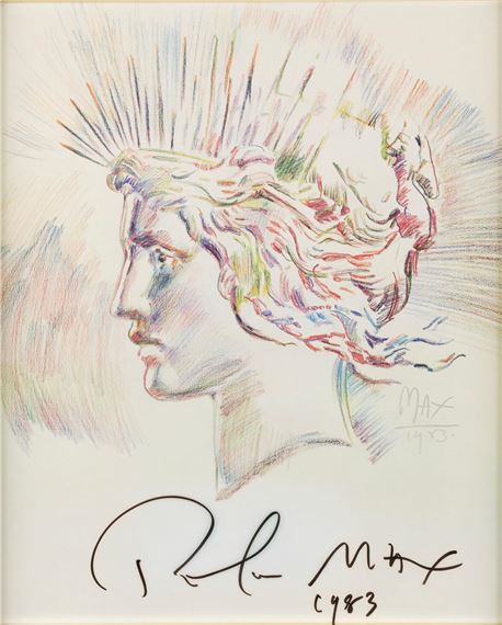 Peter Max | Lady Liberty (1983) | MutualArt