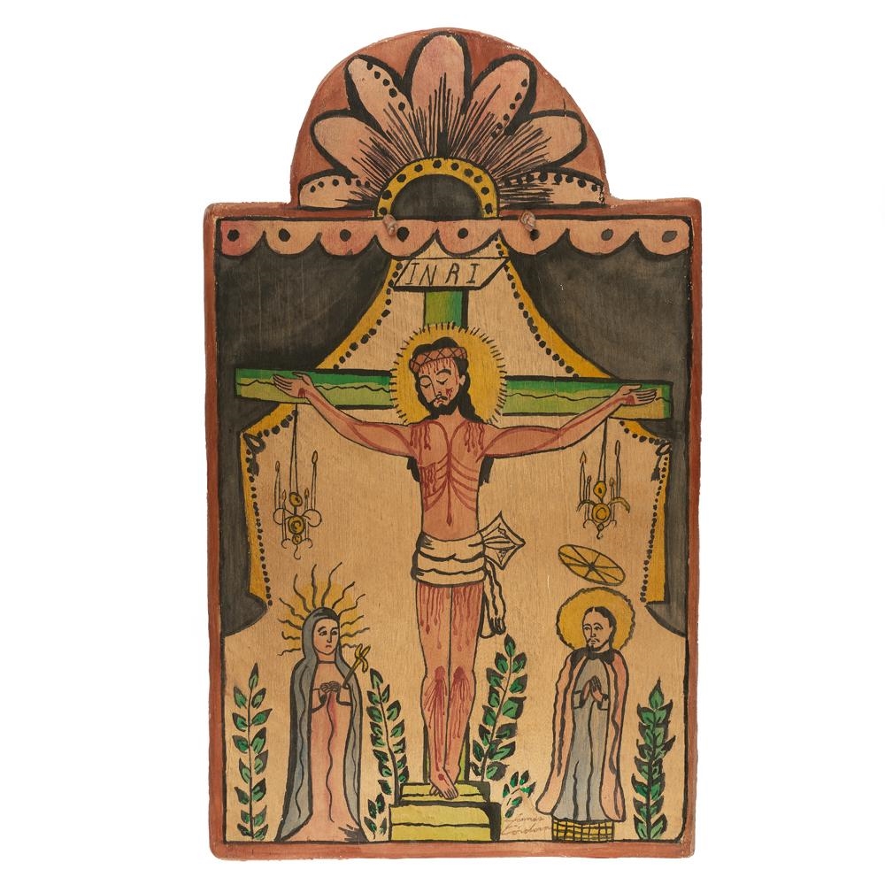 Jacobo de la Serna | Pair of Retablos (1989) | MutualArt