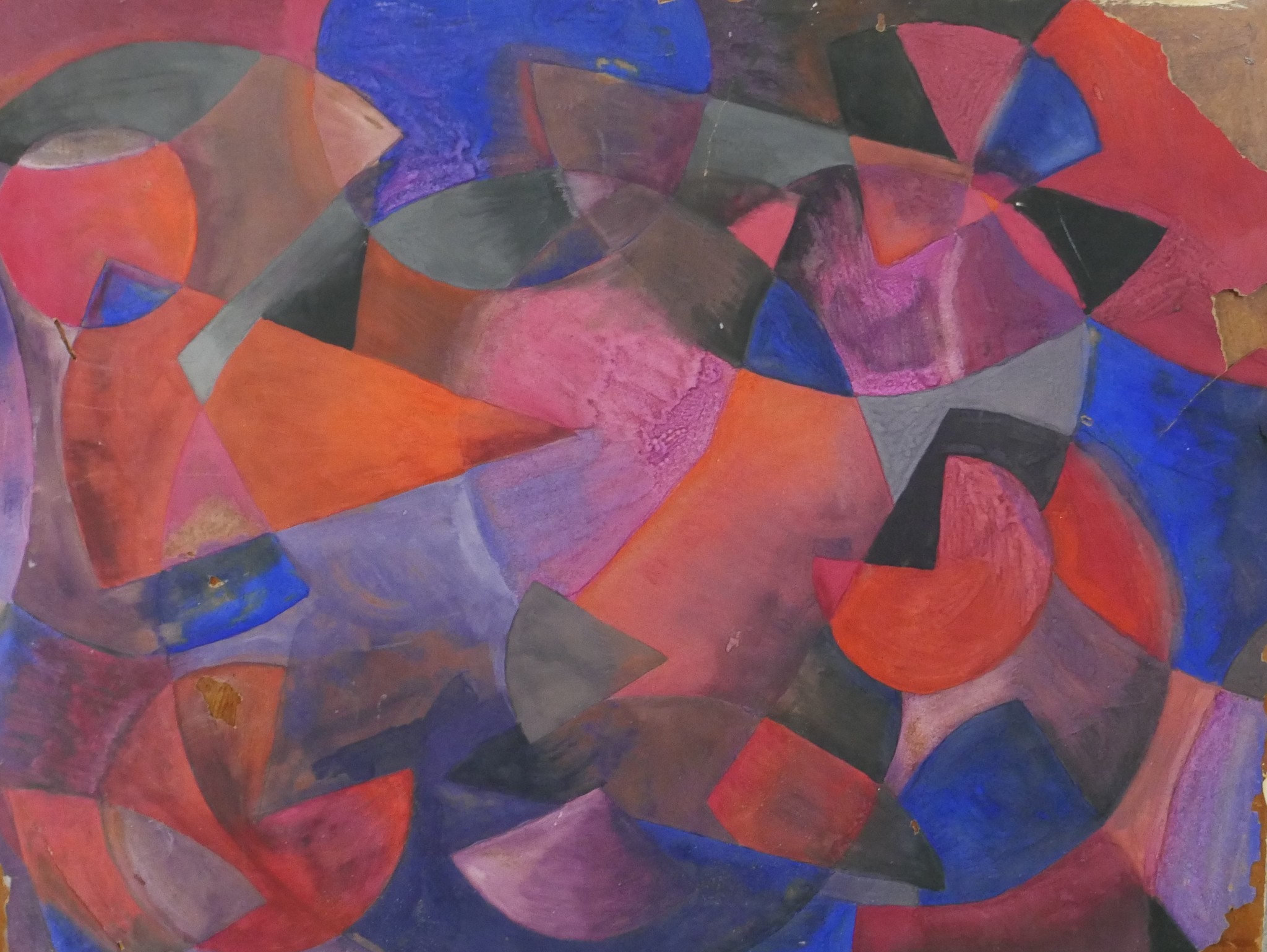 Graham Kearsley | Abstract cubist style geometric shapes | MutualArt