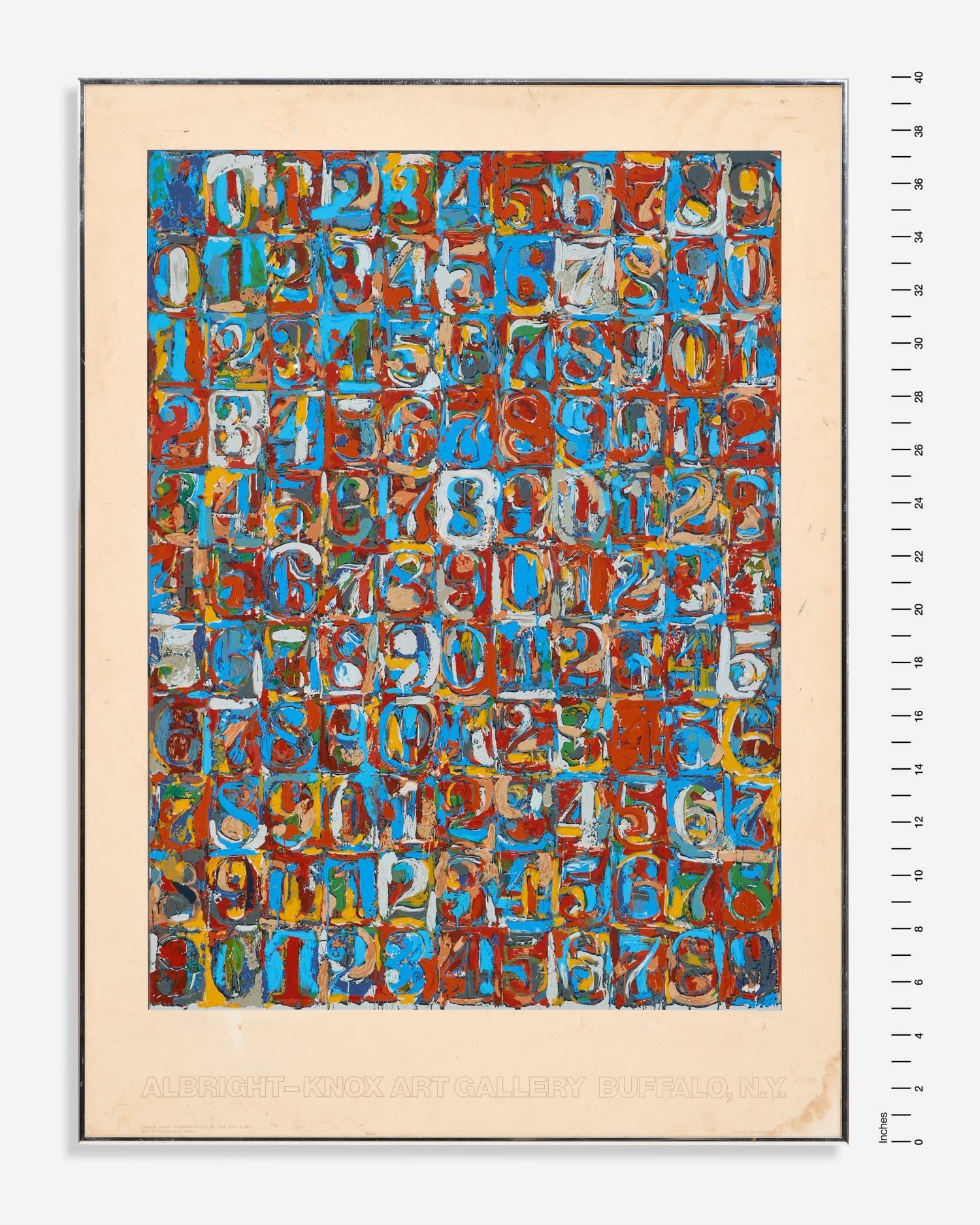 Jasper Johns | Numbers in Color (1974) | MutualArt