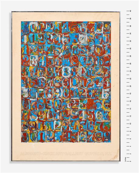 Jasper Johns | Numbers in Color (1974) | MutualArt