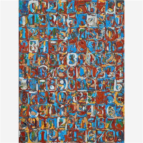 Jasper Johns | Numbers in Color (1974) | MutualArt