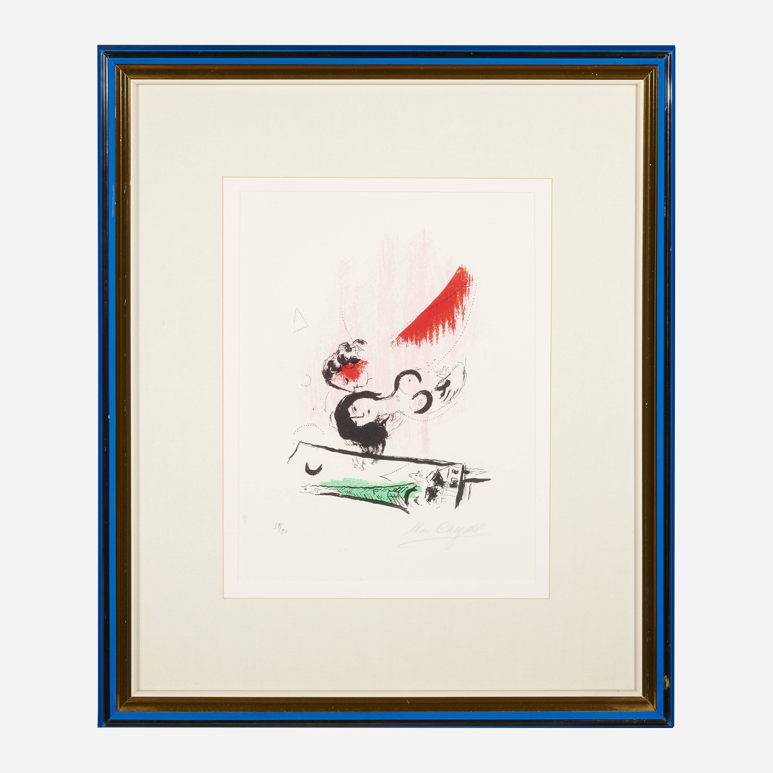 Marc Chagall | La Tour Eiffel verte (from the Chagall series) (1957 ...