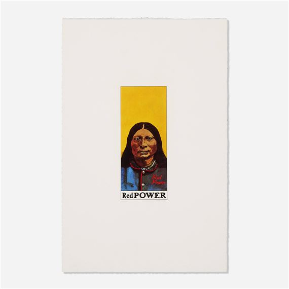 Peter Blake | Red Power (from The Wrestlers suite) (1972) | MutualArt