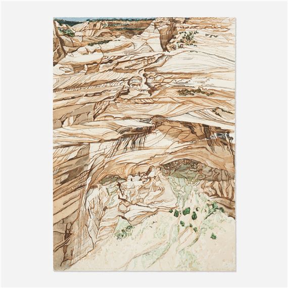 Philip Pearlstein | Mummy Cave Ruins at Canyon de Chelly (1980) | MutualArt