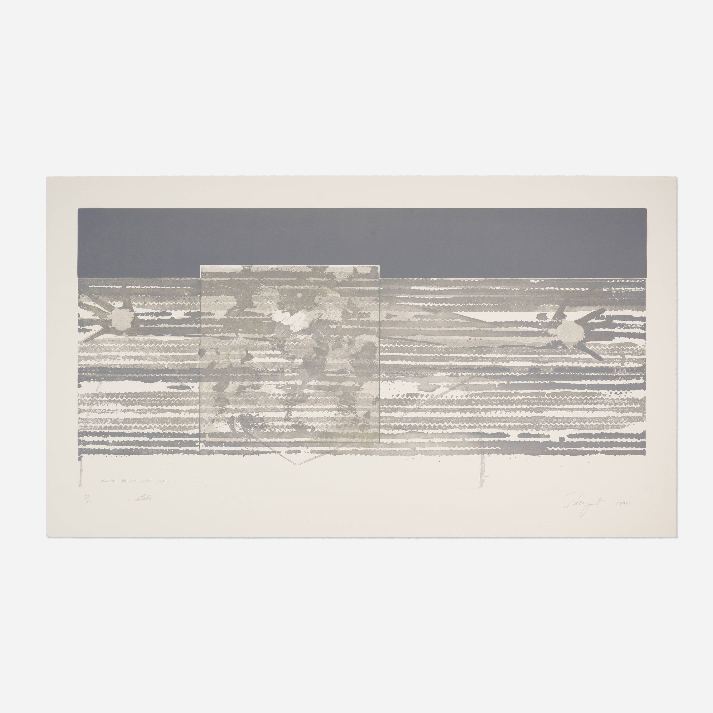 James Rosenquist | Window Washer Glass House (2nd State) (1978) | MutualArt