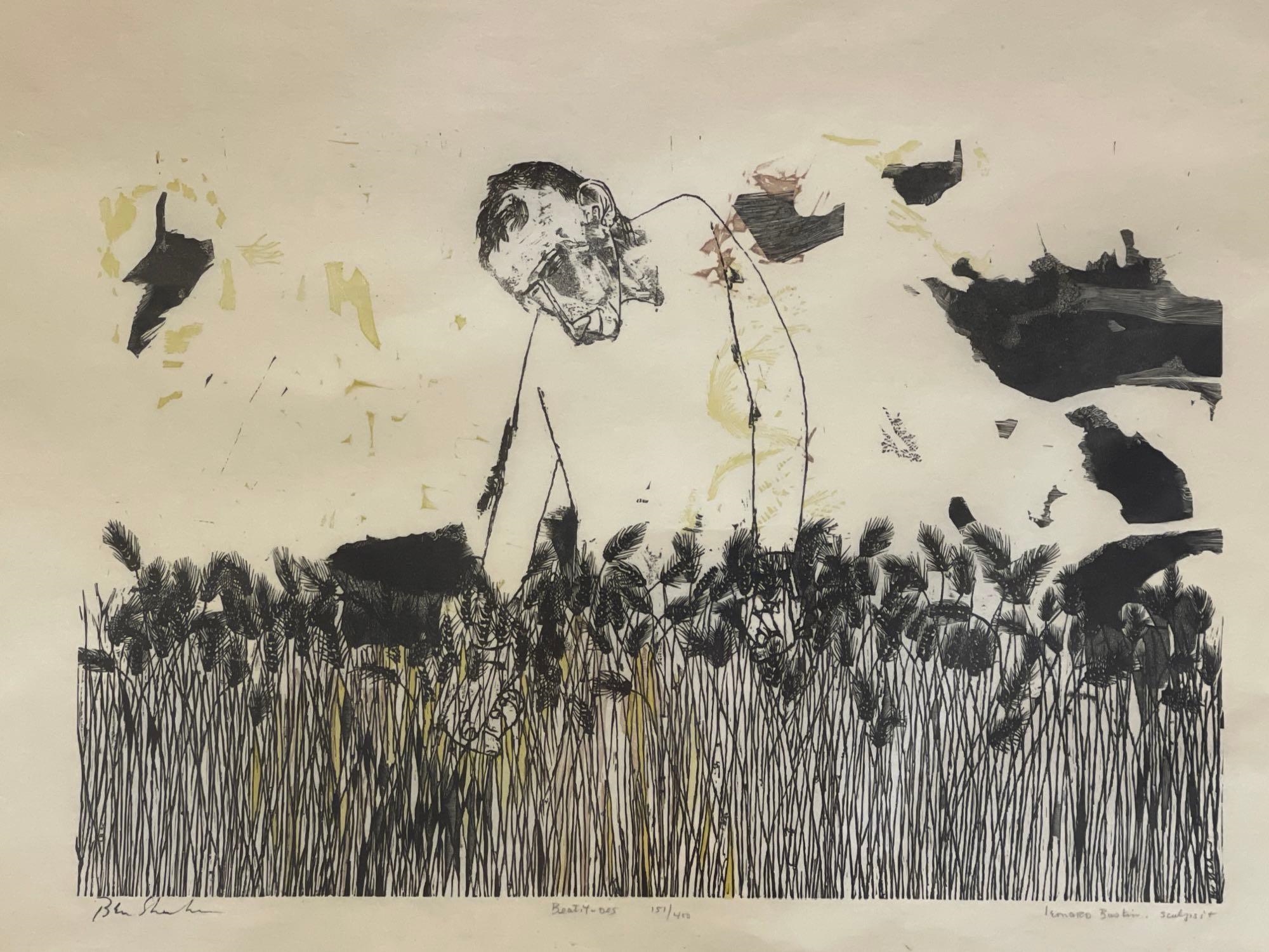 Leonard Baskin | Leonard Baskin and Ben Shahn Signed Lithograph | MutualArt