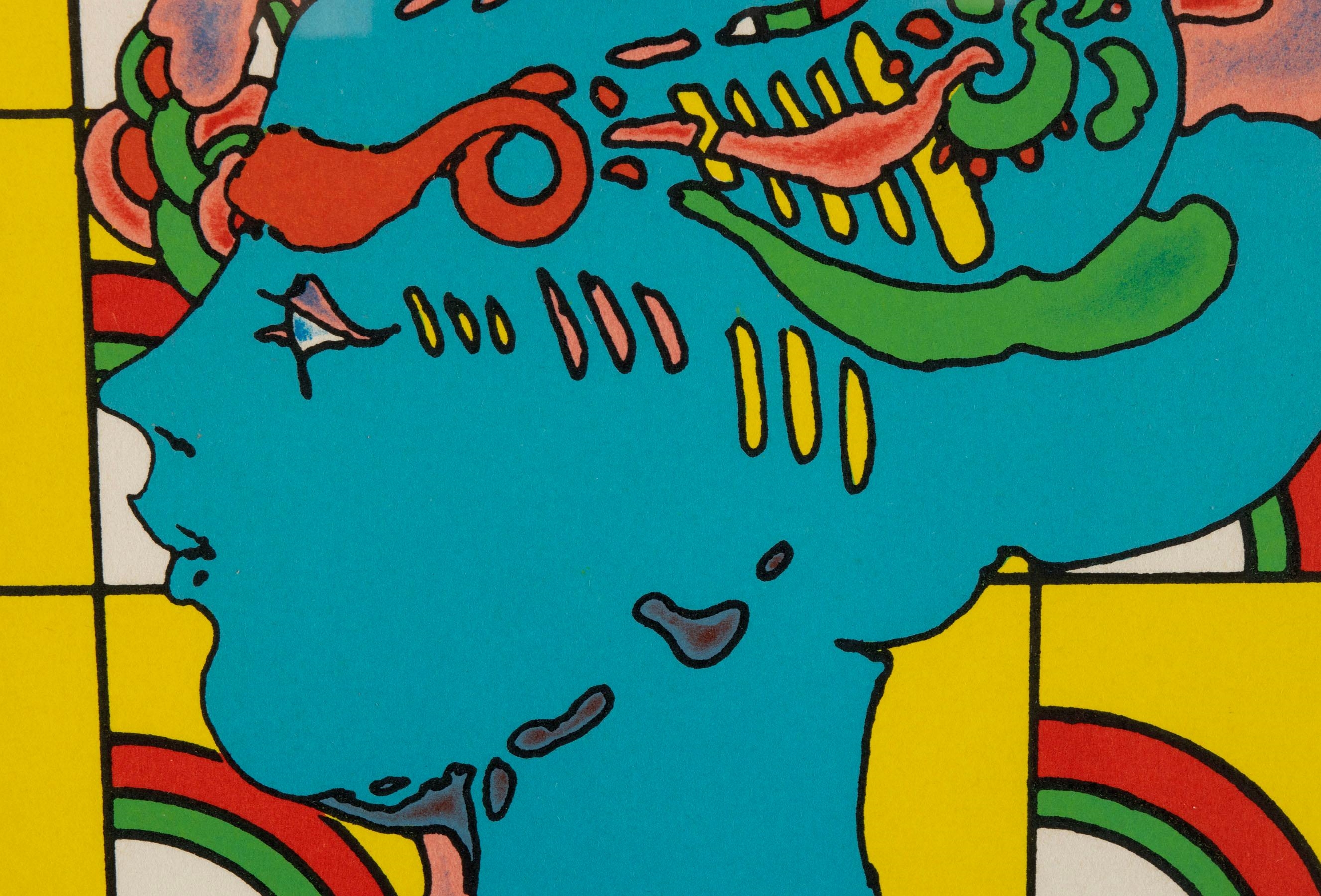 Peter Max | Lady on Pattern (1976) | MutualArt