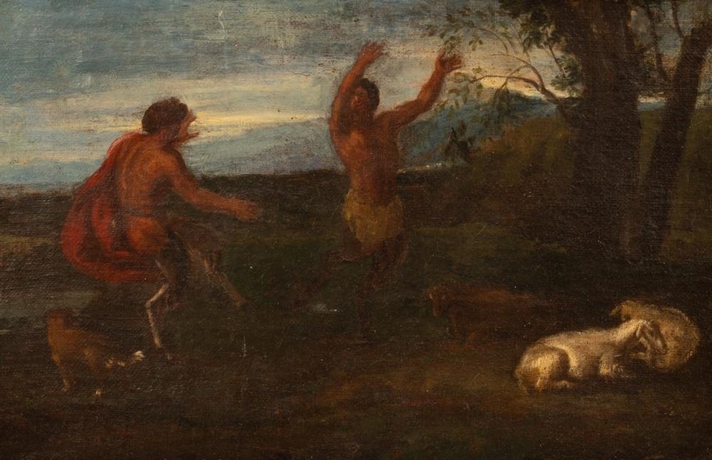 Bonifacio Veronese | Satyr Dancing in a Landscape (Circa 1540) | MutualArt