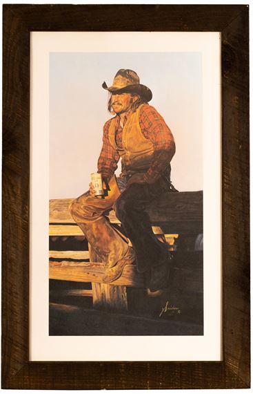 Gordon Snidow | Cowboy with Coors (1979) | MutualArt