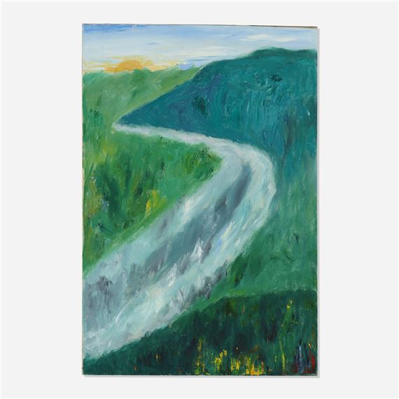 Vivian de Pinna | Meandering River Landscape | MutualArt