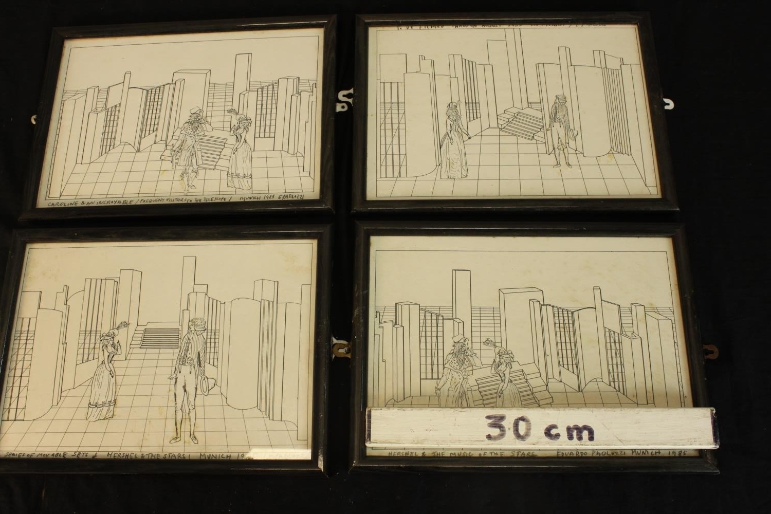 Eduardo Paolozzi | Four original collages (1985) | MutualArt