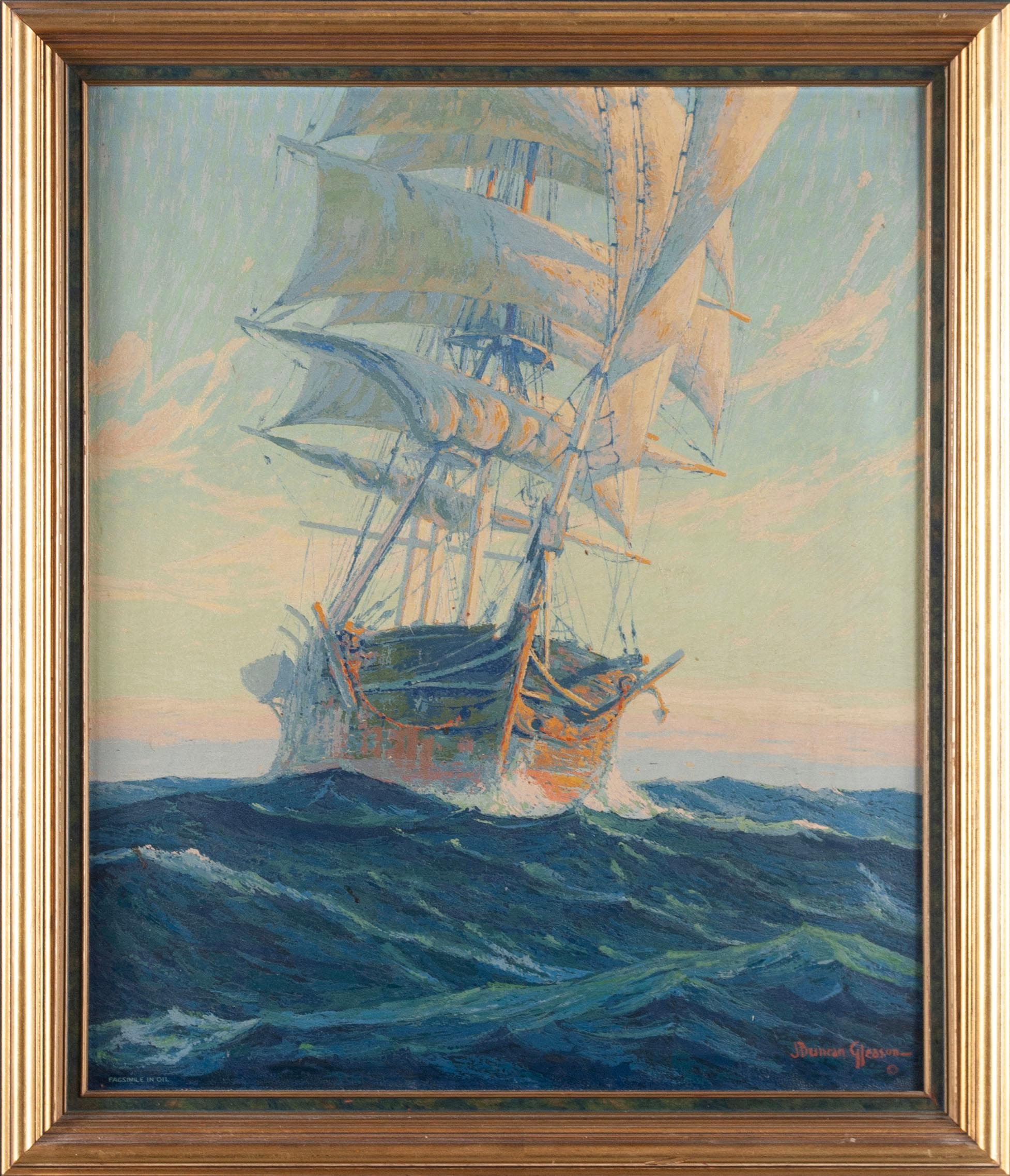 Joe Duncan Gleason | A CLIPPER SHIP | MutualArt