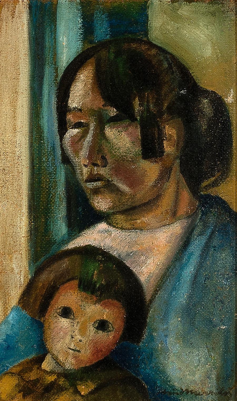 Knud Merrild | Mother & Child - Taos Indians | MutualArt