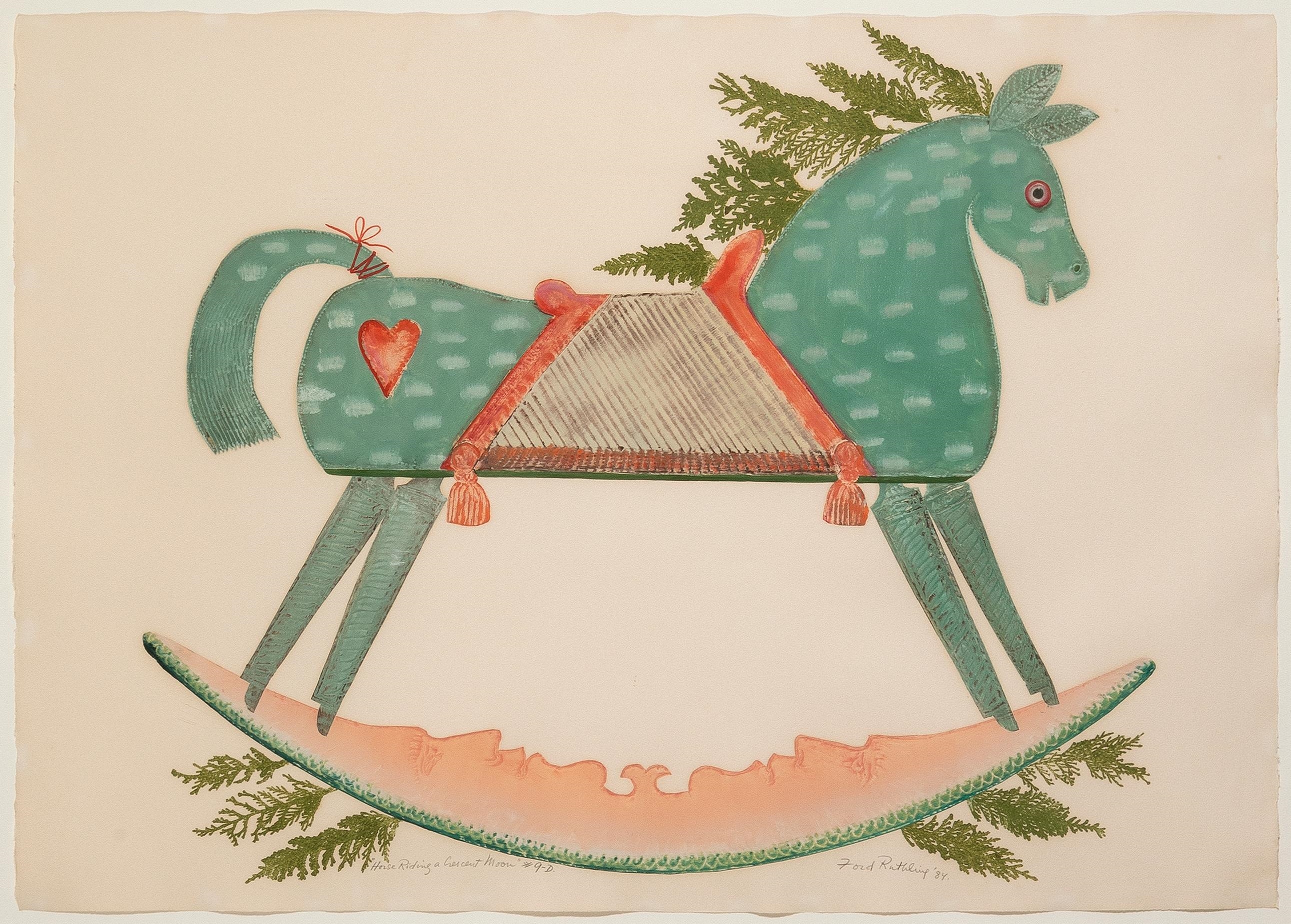 Ford Ruthling | Horse Riding A Crescent Moon #9-D (1984) | MutualArt