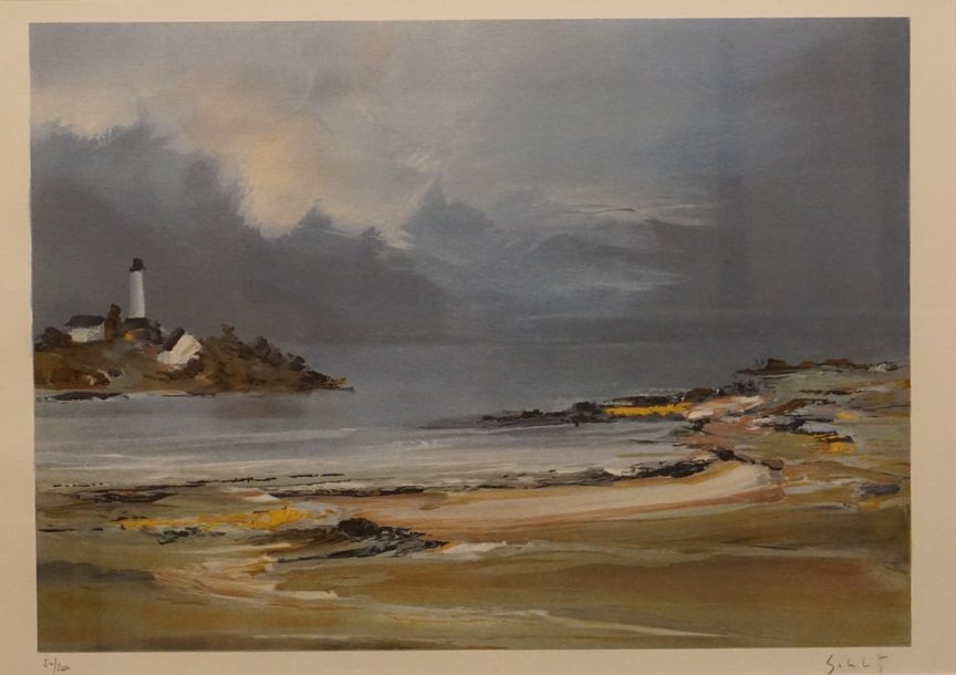 Franz Schlitz | Shore at the lighthouse | MutualArt