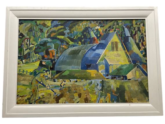 André Lhote | Cubist Harvest Scene (1950) | MutualArt